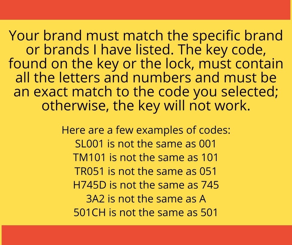 Thule Keys Roof Rack Bike Ski Luggage Carrier Key Cut to Code N001R ...