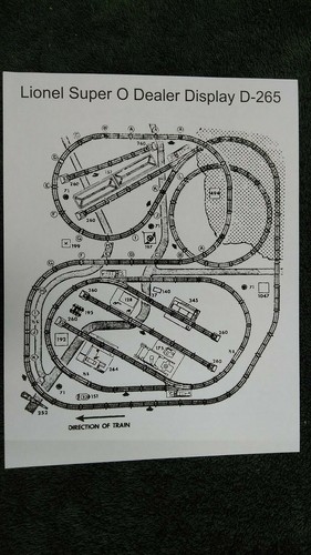 LIONEL D-265 DEALER DISPLAY - 8' x 8' SUPER O LAYOUT INSTRUCTION ...