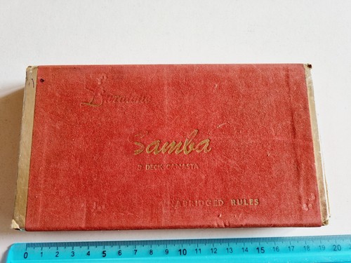 Cards For Game Samba 3 Deck Canasta Duratone Original Vintage Playing ...