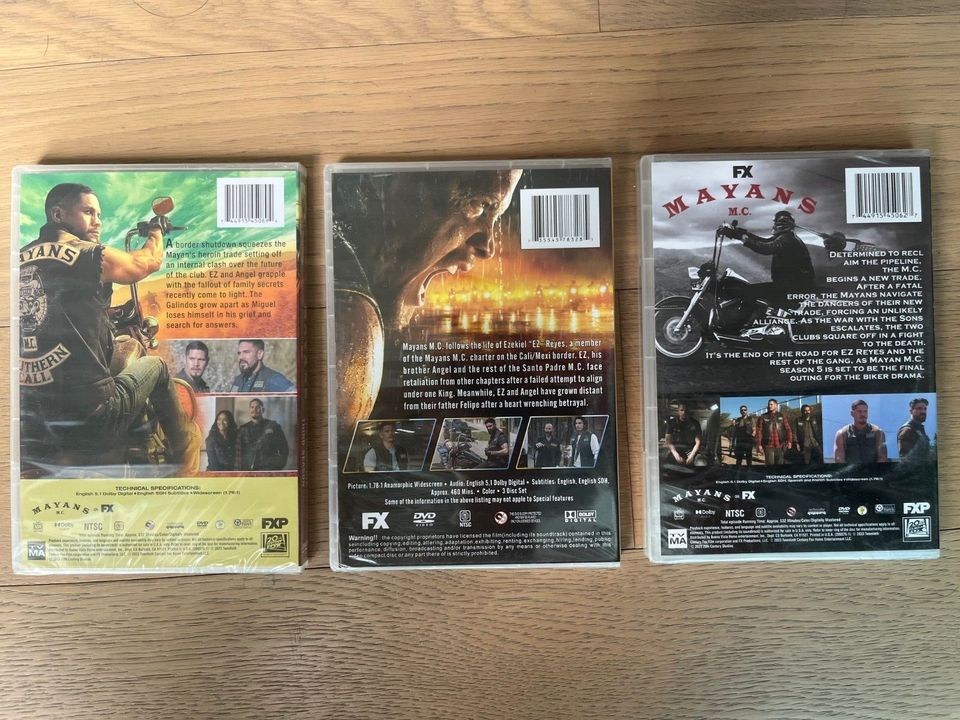 Mayans M.C.: The Complete third, fourth,fifth Seasons 3-5 3 4 5 us ...