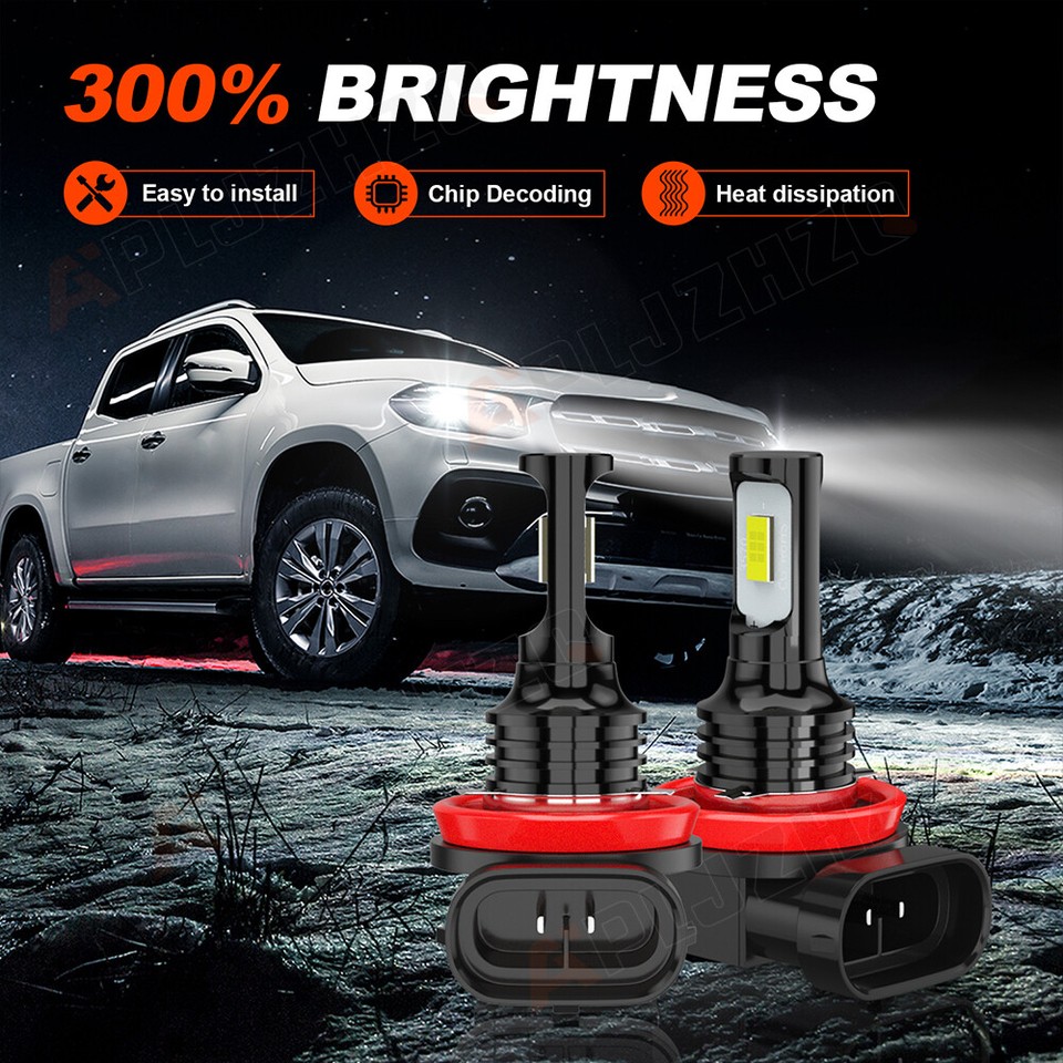 4x XWQHJW 9005 H11 LED Combo Bulbs Headlight High Low Beam for ...