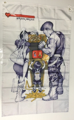 Street Fighter Banner Flag - Arcade Xbox Playstation Game Memorabilia ...