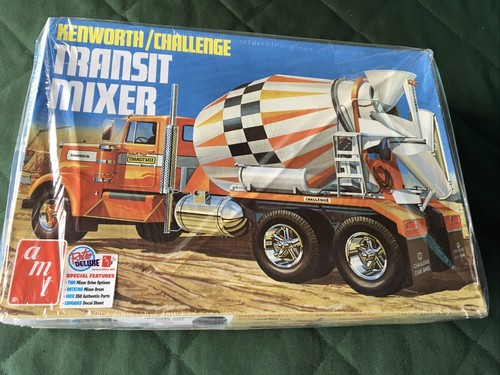 AMT Kenworth Challenge Transit Cement Mixer Model Kit 1/25 15X10 Box | eBay