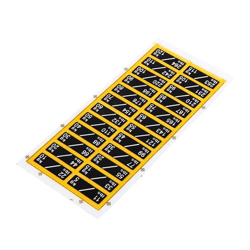 1sheet Weight Sticker Labels for Gym Equipment Accessories Power ...