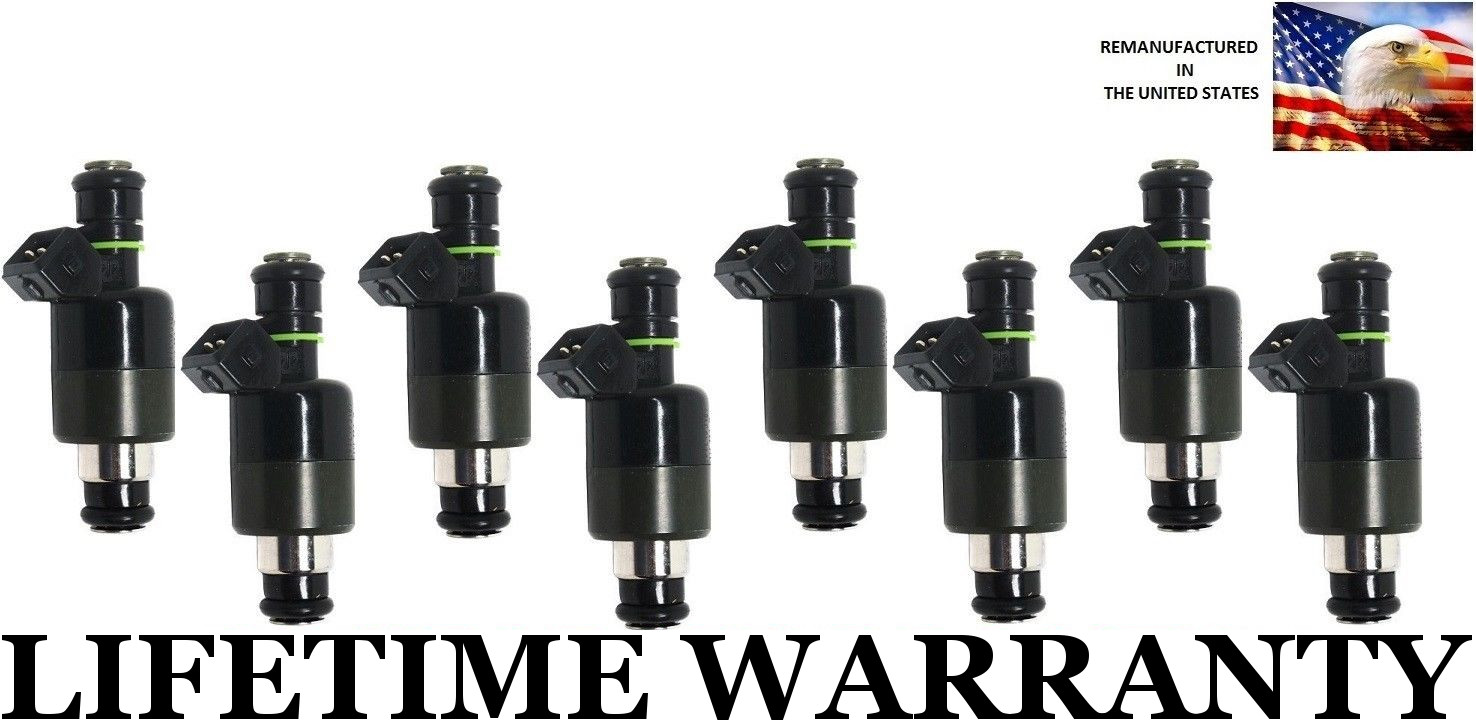 Upgraded 8x Genuine Mercruiser Fuel Injectors For 98-00 454 BB 25180245 ...