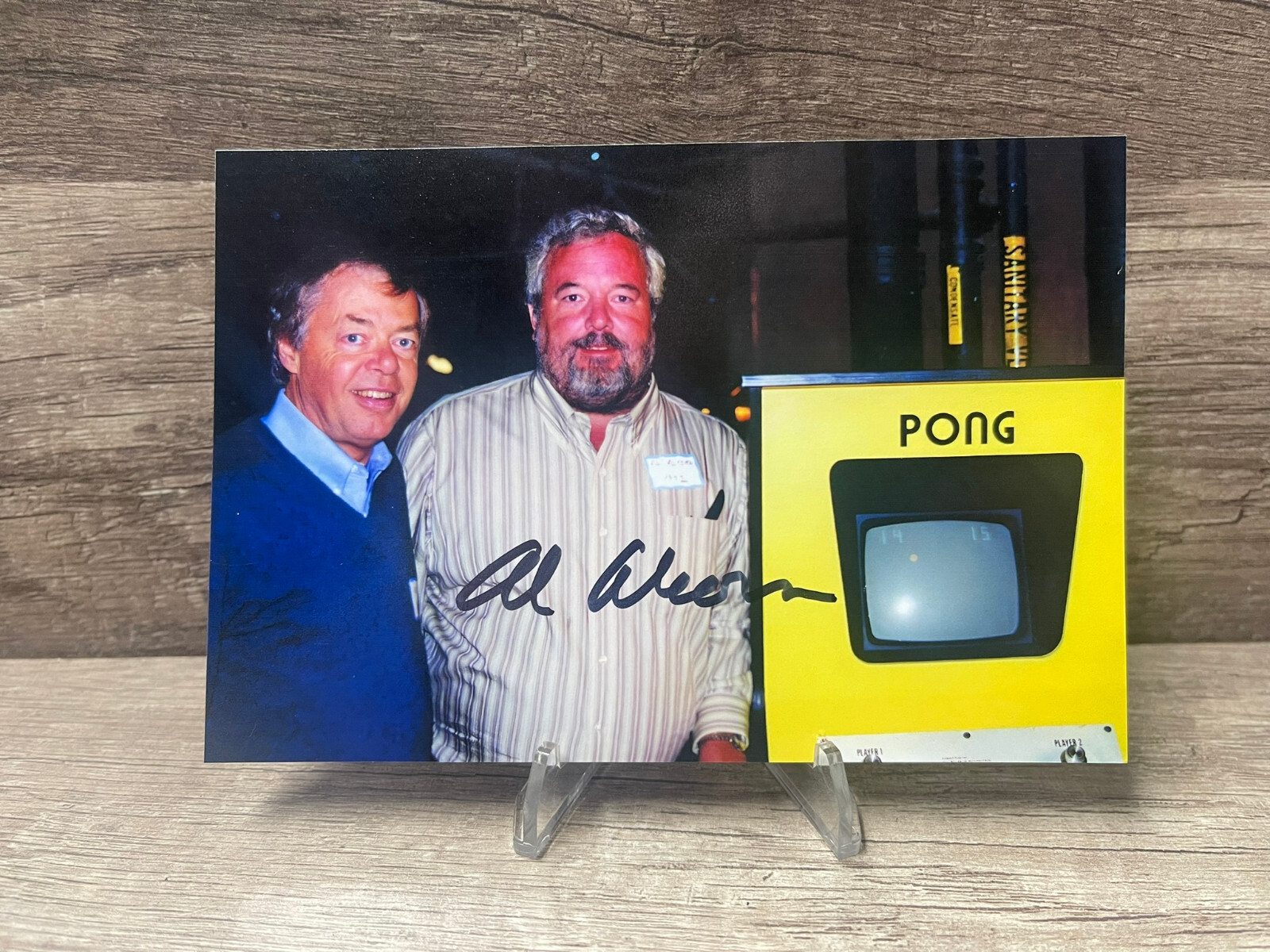 Al Alcorn Pong Inventor Atari Video Game Hand Signed 4x6 Photo TC46 ...