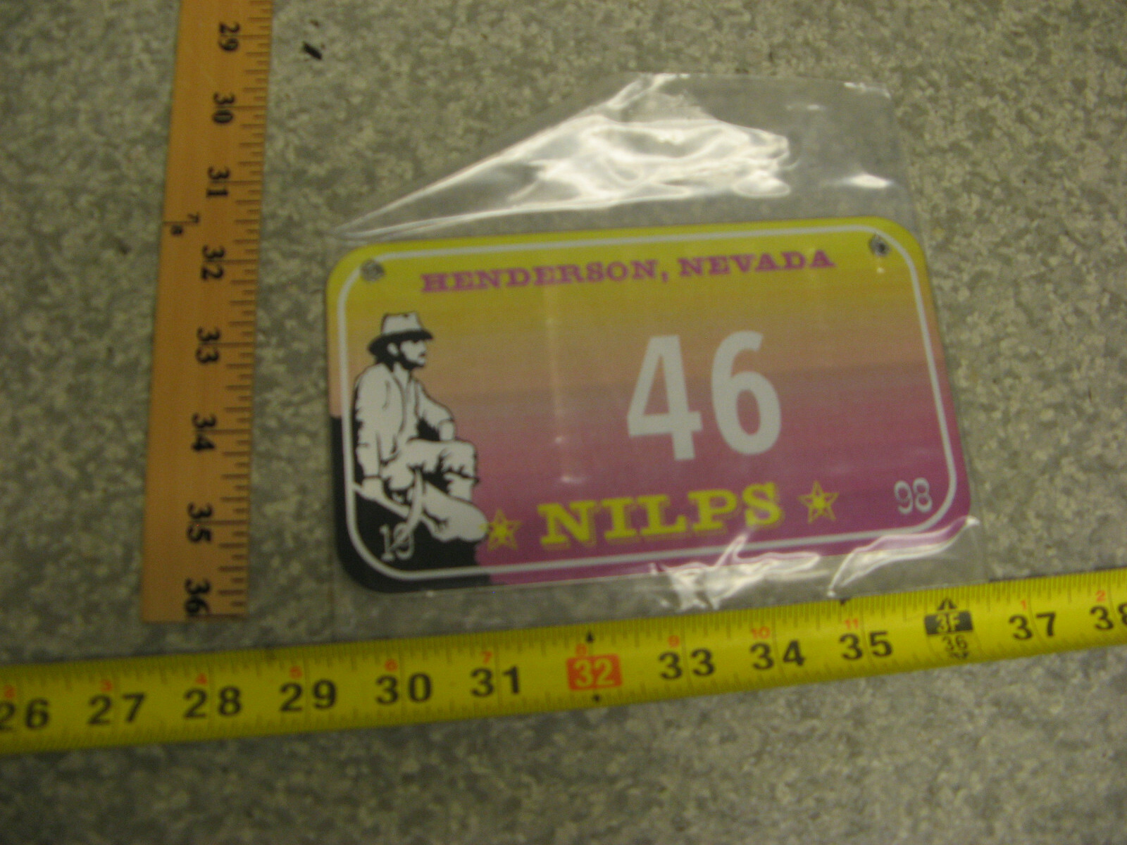 1998 98 NEVADA NV NILPS LICENSE PLATE MINER #46 ALPCA HENDERSON ...