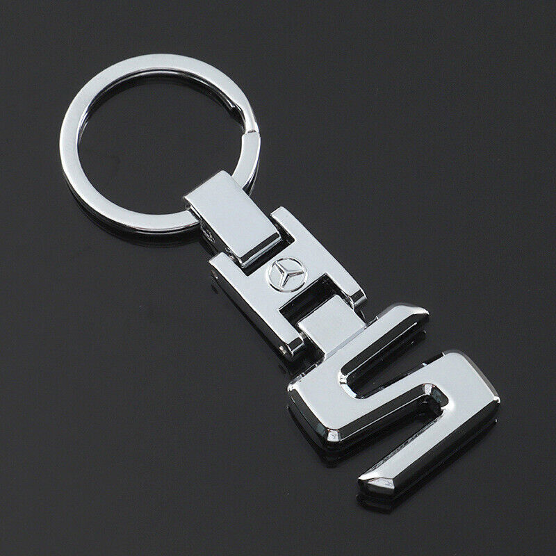 3D Metal Car Key Chain Ring for Mercedes Benz E C S Class AMG Home ...