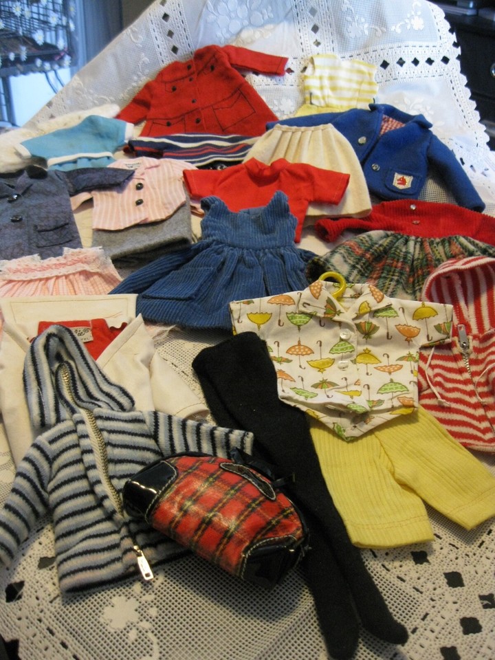 1962 IDEAL TAMMY DOLL BS12~#1 🌺 MANY VINTAGE OUTFITS 🌺PLUS GREAT DOLL CASE 🌺 | eBay