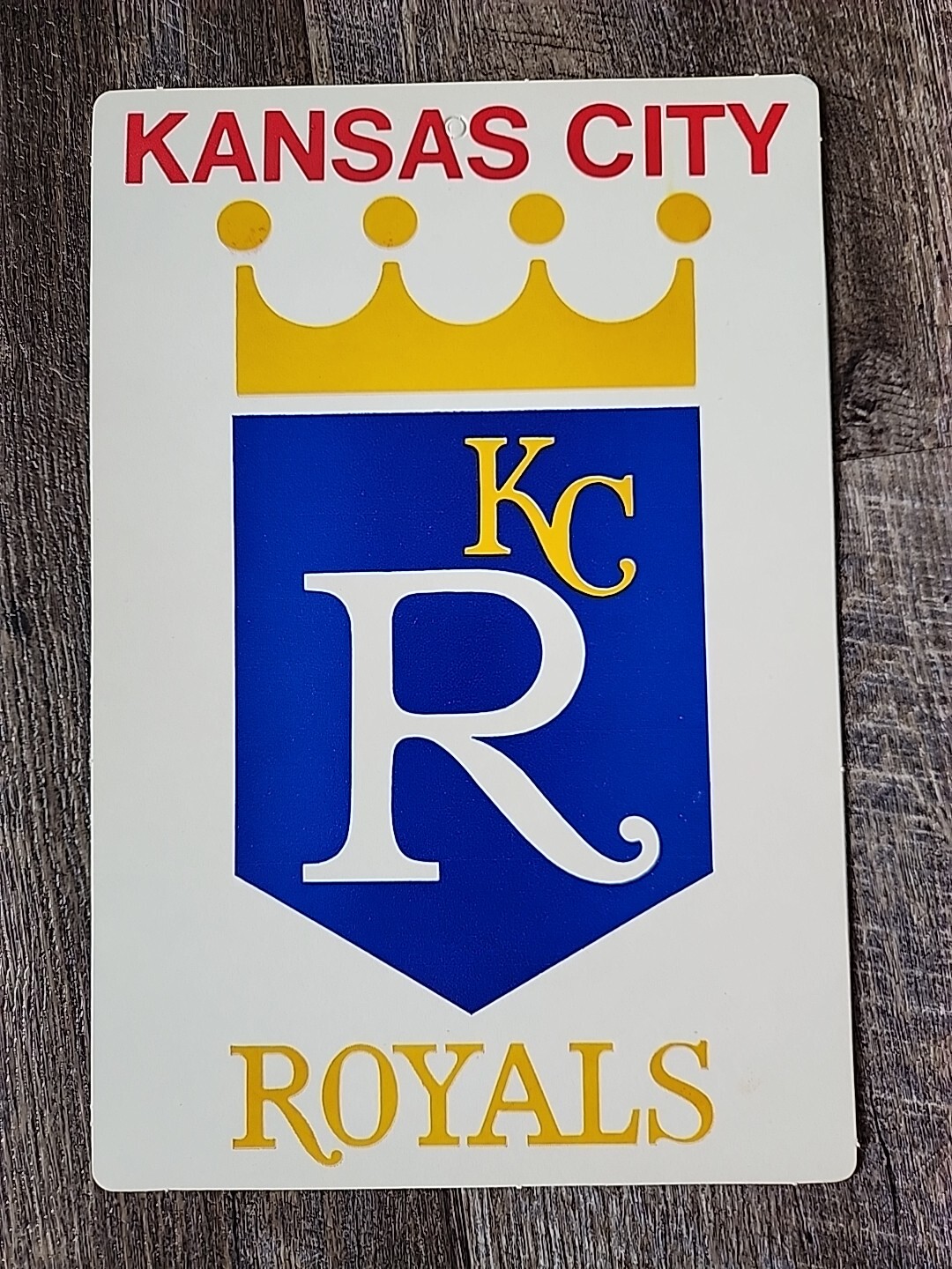 1974 Fleer Big Signs MLB Logo Cardboard Sign Royals Kansas City | eBay