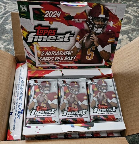 2024 Topps Finest Football HOBBY PACK - Auto or #'d Insert Possible? ️3 ...
