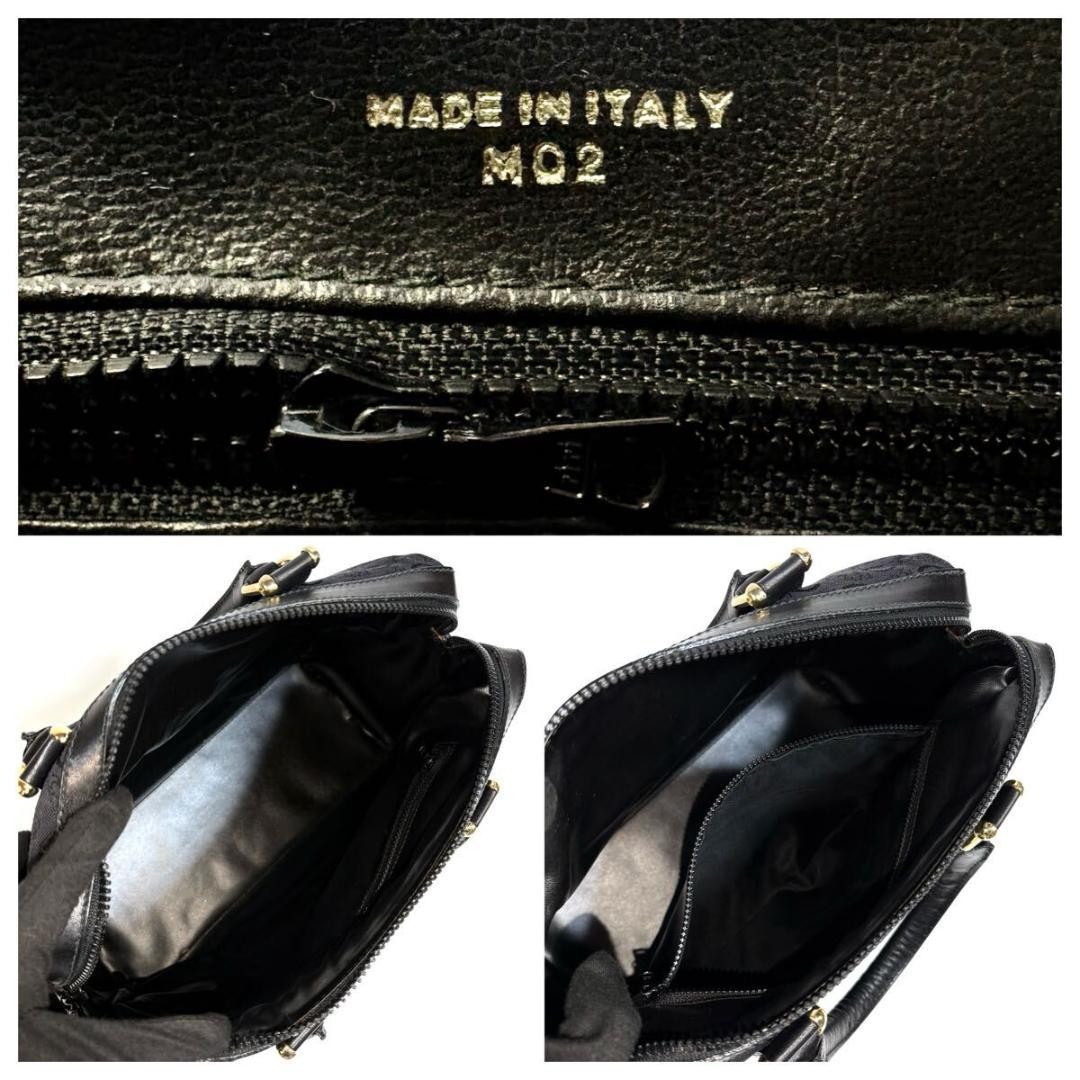 Good Condition CELINE Mini Boston Bag C Macadam Carriage Navy Made in ...