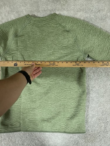 Nike Tour Dri-Fit Golf Crew Sweat shirt Mens M Green Sand Trap Rake ...