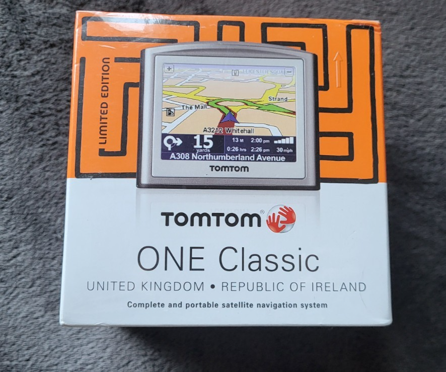 Brand new- Sealed--TomTom ONE Sat nav vintage rare navigation 2008 UK ...