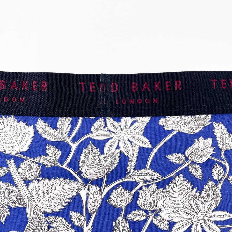 Ted Baker Men's Boxer Briefs 2-Pack Print Cotton Stretch Keyhole Fly ...