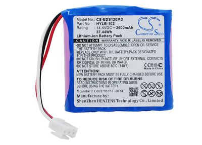 Cameron Sino 14.4V 2600mAh Li-ion Replacement Battery for Mindray ...