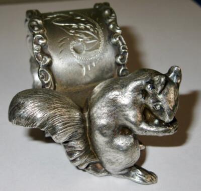 Antique Victorian Figural SP SQUIRREL Napkin Ring ca. 1870-90s | eBay