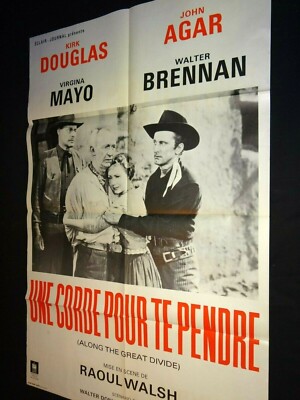 UNE CORDE POUR TE PENDRE virgina mayo kirk douglas affiche cinema ...