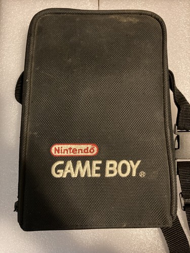 Nintendo GameBoy Black Travel Carrying Case Zip Bag Strap Tray OEM | eBay