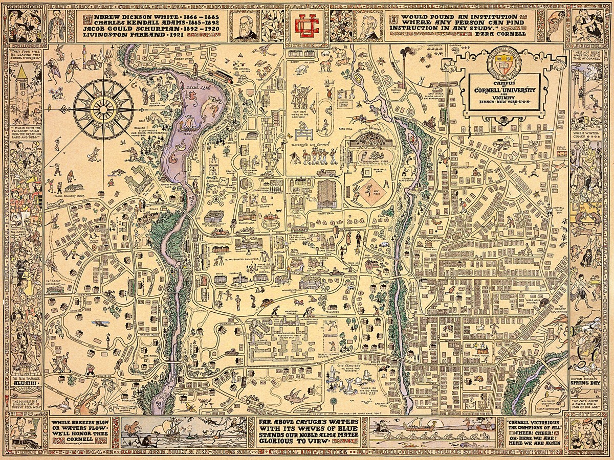 Cornell University Campus Map
