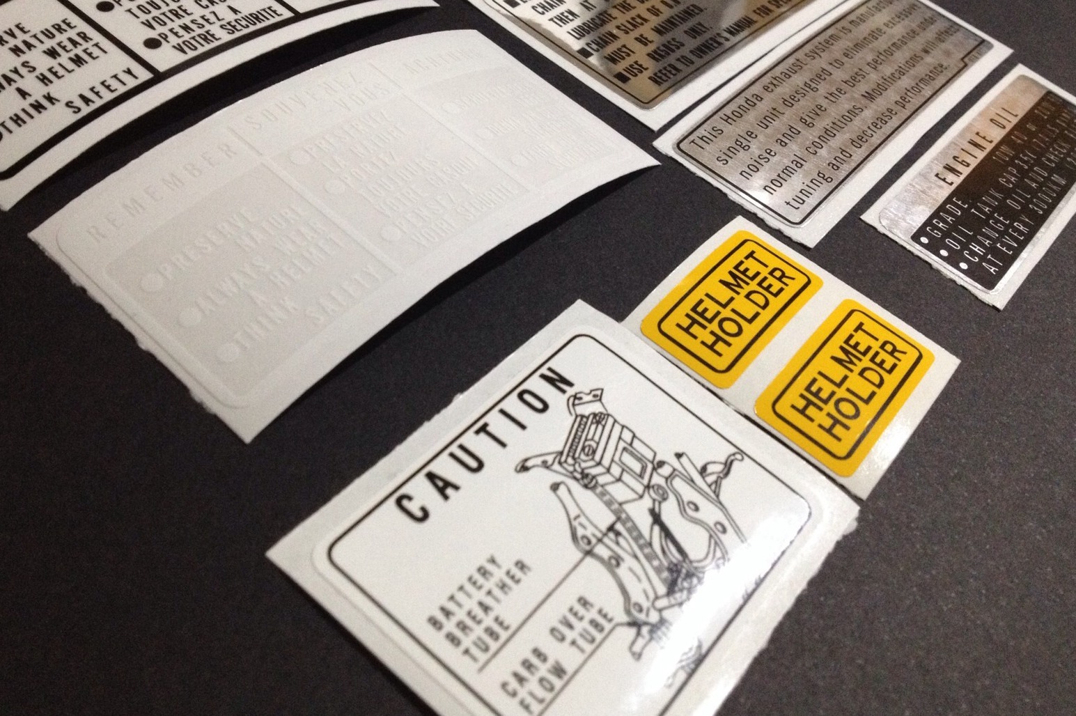CB750 F1 CB750 FOUR SUPER SPORT 1976/1977 "WARNING KIT DECALS" | eBay