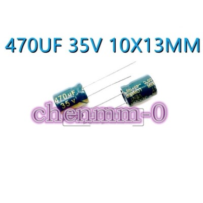 20PCS 35v470uf 470uf35v motherboard plug-in aluminum electrolytic ...