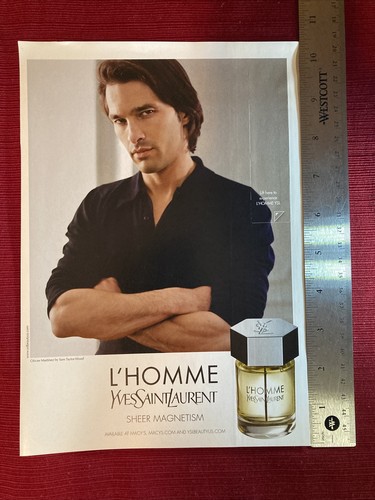 Model Olivier Martinez for L’Homme Yves Saint Laurent YSL Print Ad | eBay