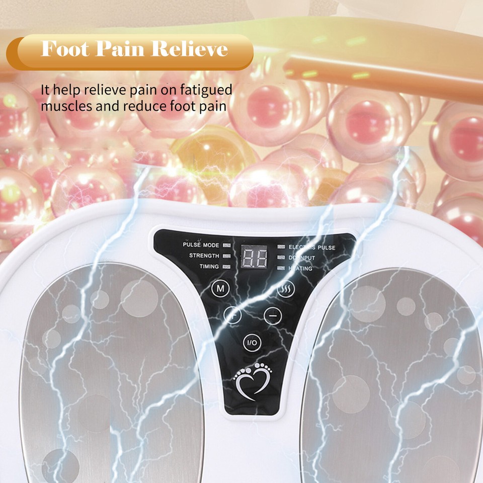 EMS Circulation Electric Foot Massager Booster Machine Blood Leg ...