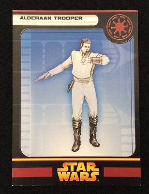 Star Wars Miniatures Alderaan Trooper Stat Card ONLY SWM Mini | eBay