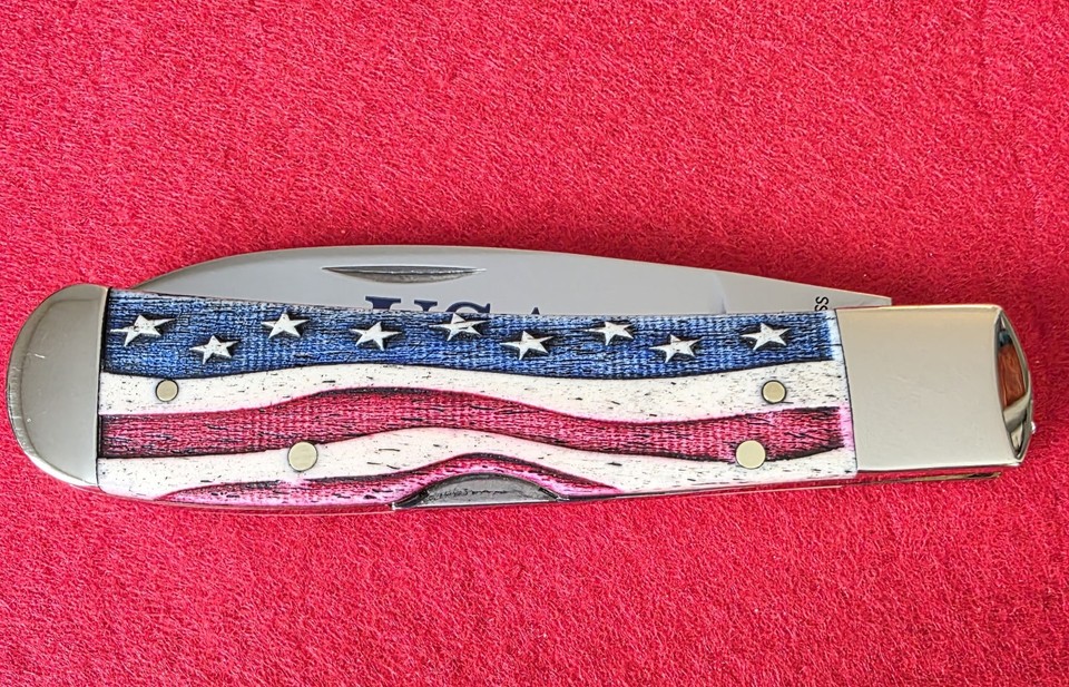 2017 CASE XX TB612010L STAR SPANGLED BANNER USA TRIBAL LOCK KNIFE ...