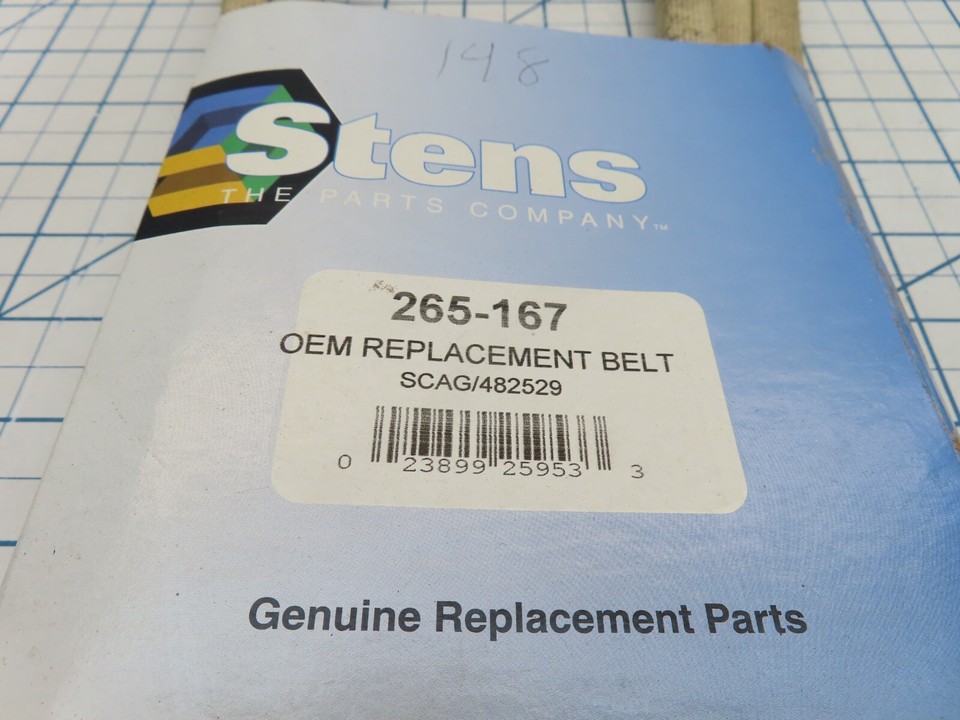 Stens 265-167 Drive Belt fits Scag 482529 Spartan 461-0018 21/32" X 148 ...