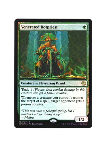 Venerated Rotpriest - PRERELEASE PROMO Phyrexia: All Will be One - NM ...