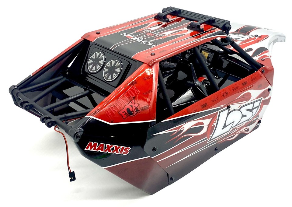 Losi DBXL-E - Body (Losi shell w/rollcage and light bar painted, Red ...