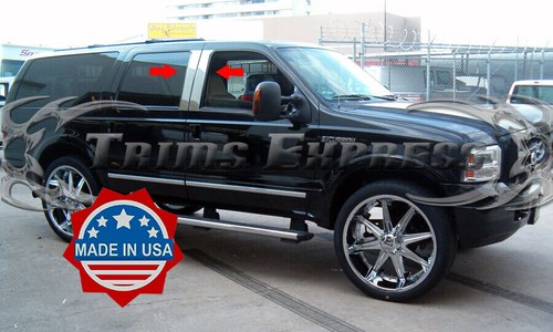 2000-2009 Ford Excursion Chrome 4Pc Pillar Post Stainless Steel Trim ...