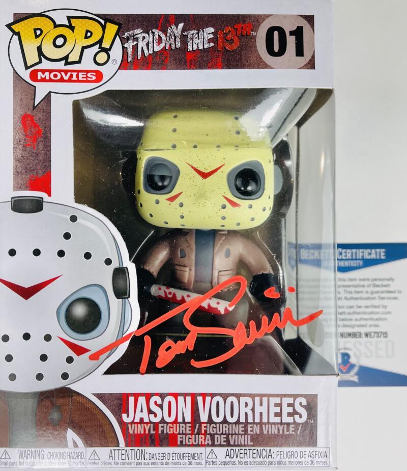Tom Savini Autographed Signed Jason Voorhees Funko Pop 01 Friday The ...