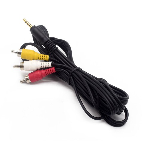 3.5mm Mini AV to 3RCA Adapter Cable 1.5m / 5ft For Sony DCR-TRV310 ...