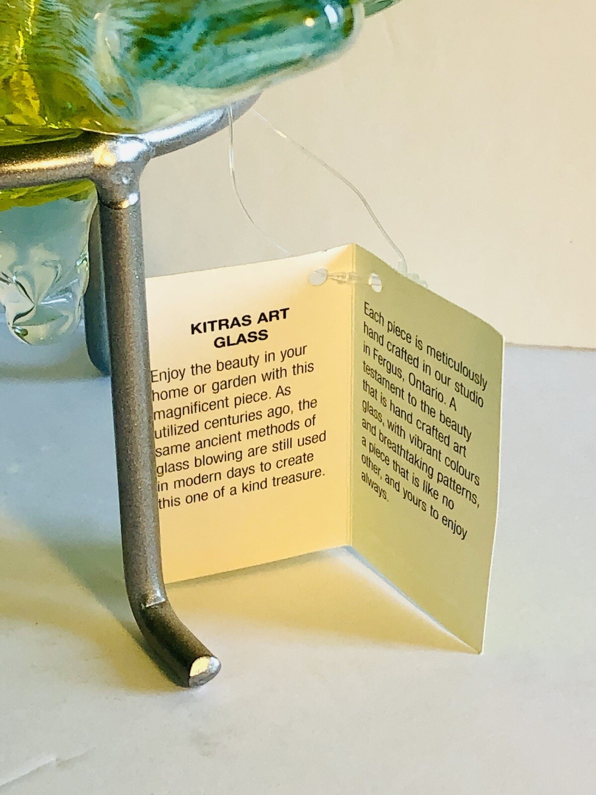 Blown Glass Oil Lamp Kitra Art Large 8 ”+ NEW W/Tags 8 Sided Sculpture ...