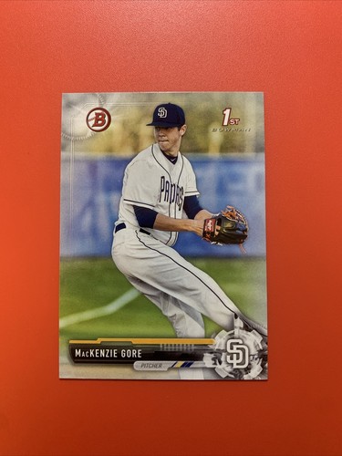 2017 1st Bowman Draft BD-25 MacKenzie Gore San Diego Padres Baseball ...