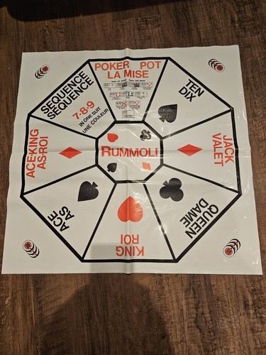 Vintage Deluxe RUMMOLI Game of Poker & Rummy - Playsheet With ...