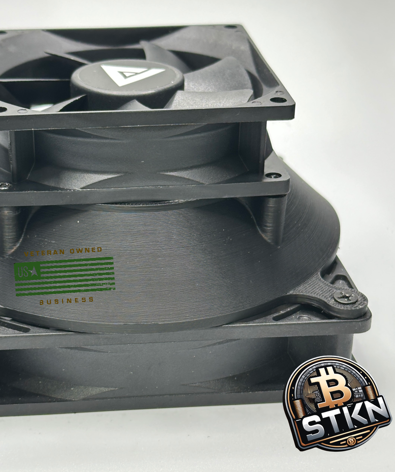 2-PACK 80mm to 120mm Fan Adapter Flow Converter PC Mod Custom Panel ...