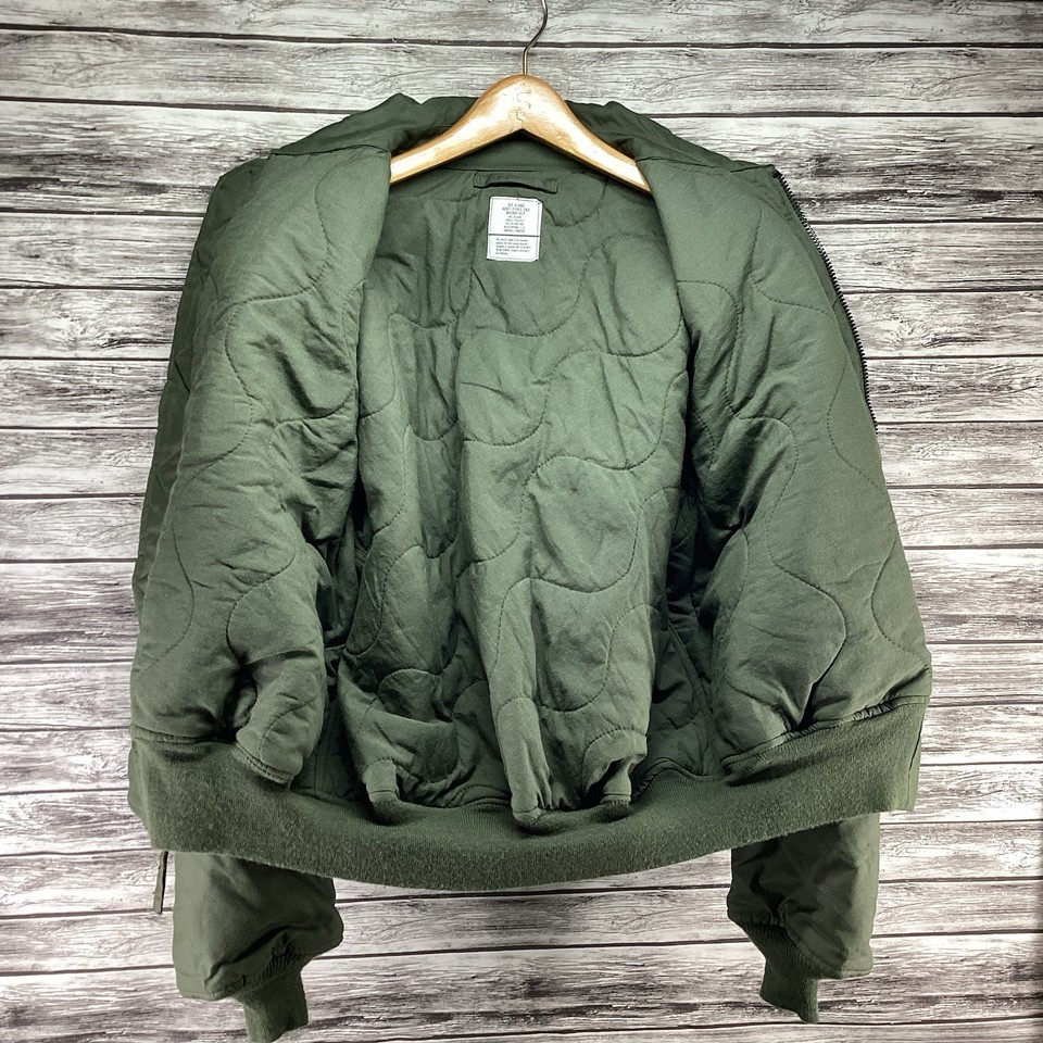 Flyers Cold Weather Jacket Mens XL Green 45/P MIL-J-83388E Valley ...