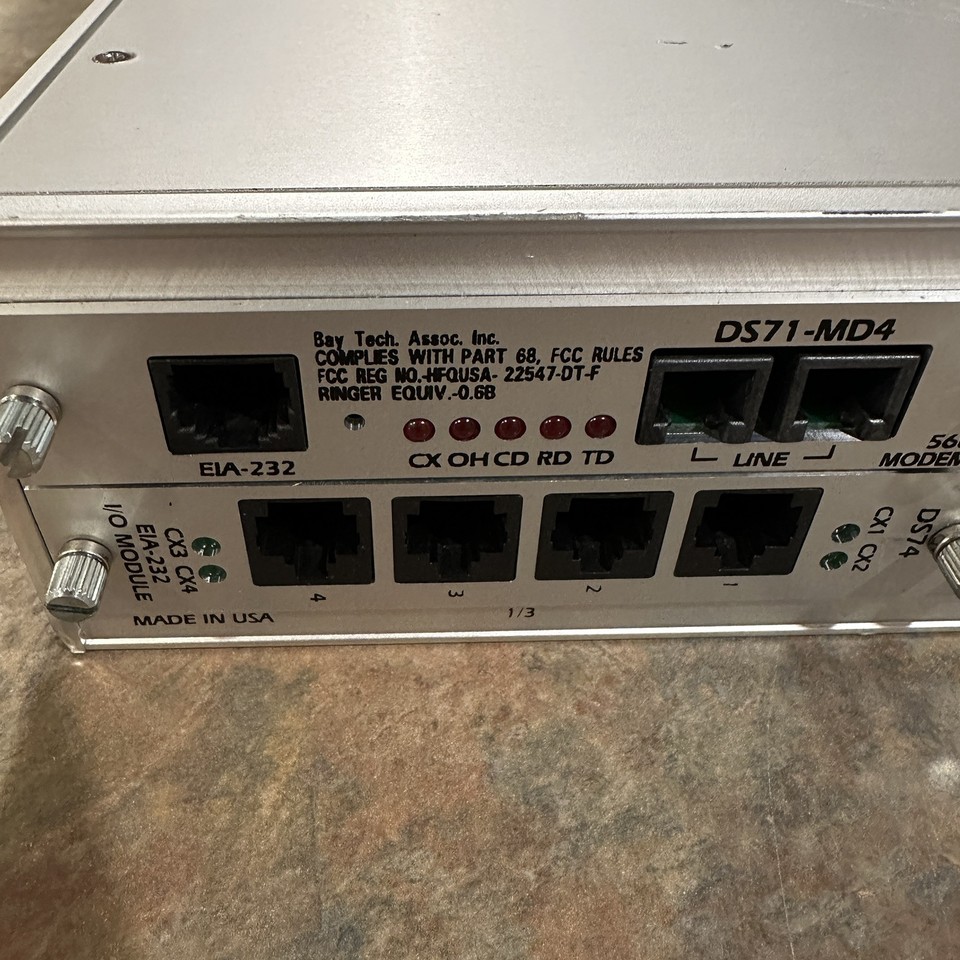 BAYTECH DS4-RPC 4-PORT DATA SWITCH POWER CONTROL WITH 4 DS74 And DS71 ...