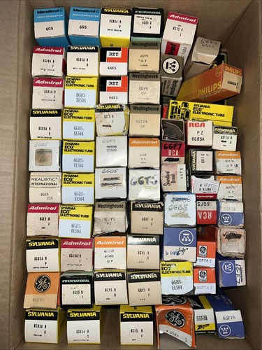5215 HUGE LOT OF MISC BRANDS 6GB5 6GE5 6GY5 6GB5A 6GF7A 6GF5 6G5 VACUUM ...