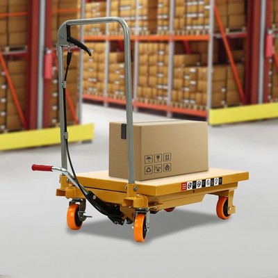 Hydraulic Single Scissor Lift Table Truck Jack Platform Cart Transport ...