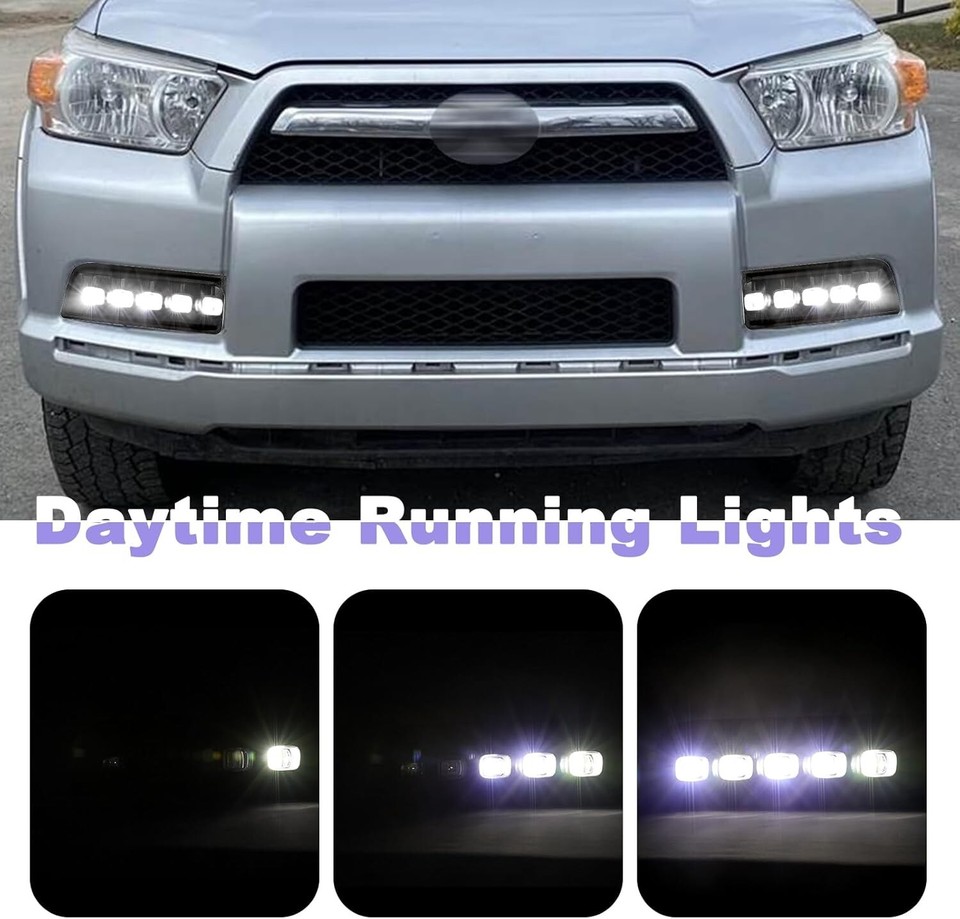 Daytime Running Lights Fog Lights for 2010-2013 toyota 4Runner Turn ...