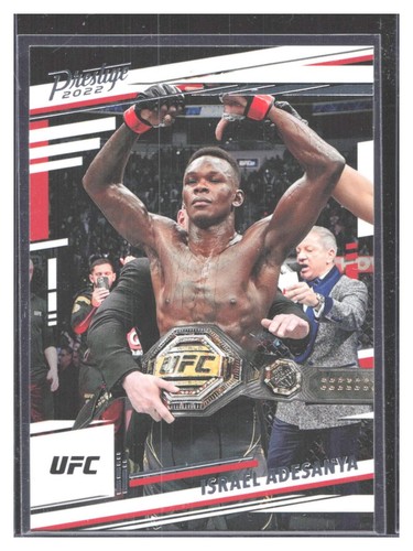 2022 Panini Prestige UFC #175 Israel Adesanya Middleweight MMA Champion ...