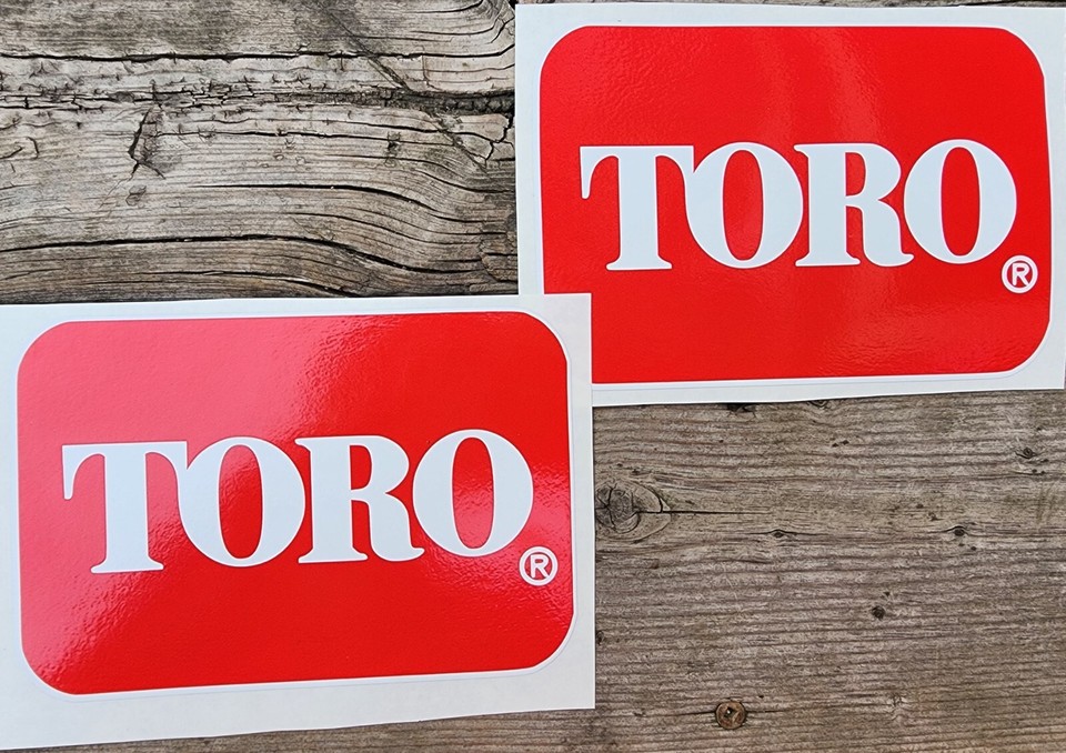 TORO ZERO TURN & WALK BEHIND MOWER VINYL DECAL LABEL STICKER TWO PACK 3 ...
