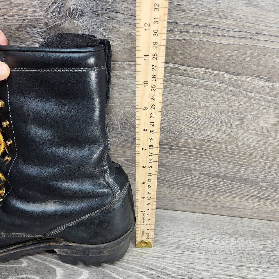 Hathorn Explorer Logger Packer Boots Black Leather Wildland Firefighter ...