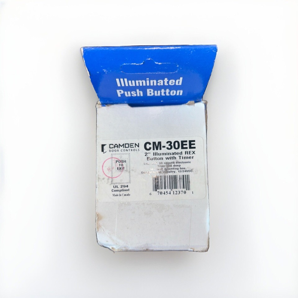 Camden CM-30EE Push To Exit Switch LED Illuminated Timer Green | eBay