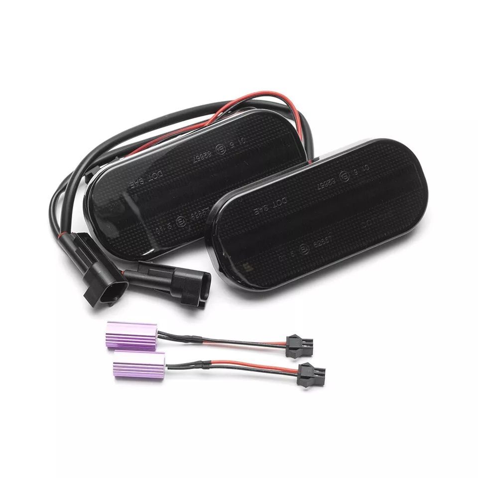 Pair LED Side Marker Light Lamp Smoked For 2014-2024 Ford Transit MK8 ...